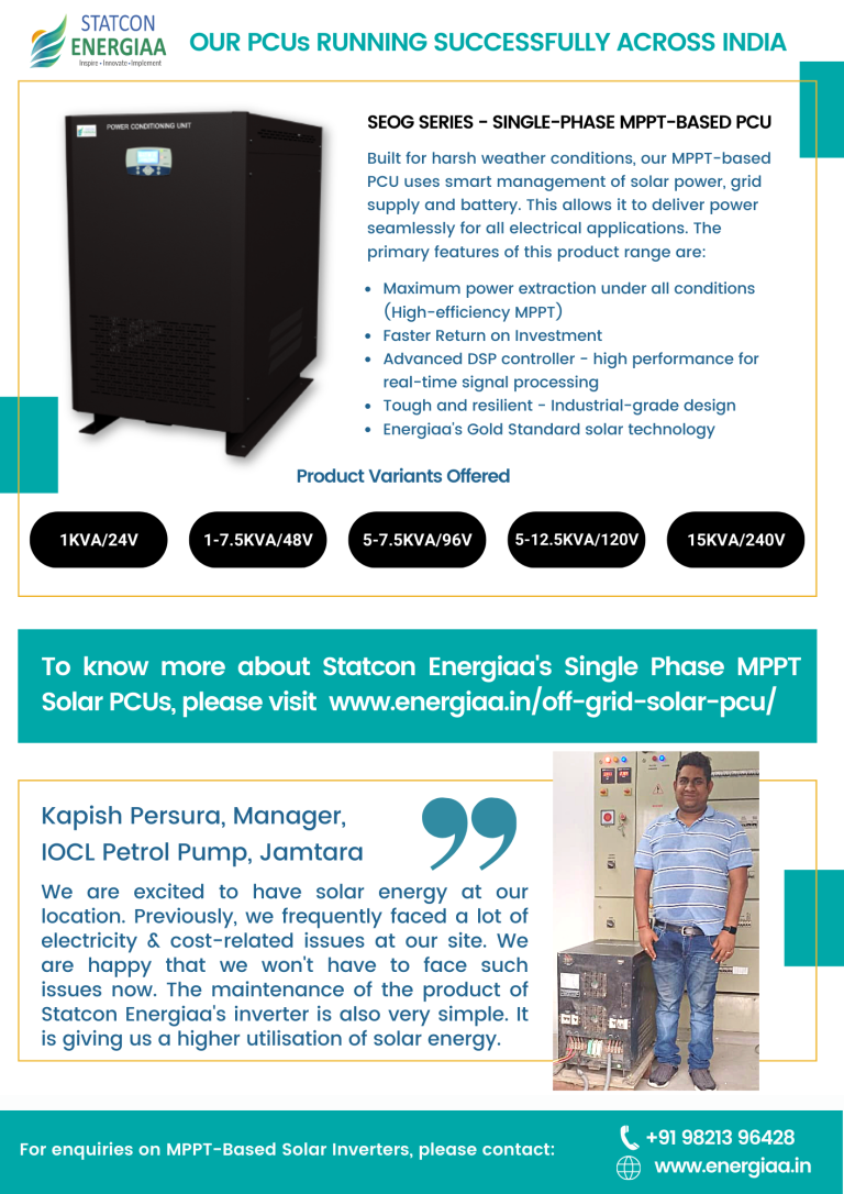 Statcon Energiaa Case Studies | Statcon Energiaa